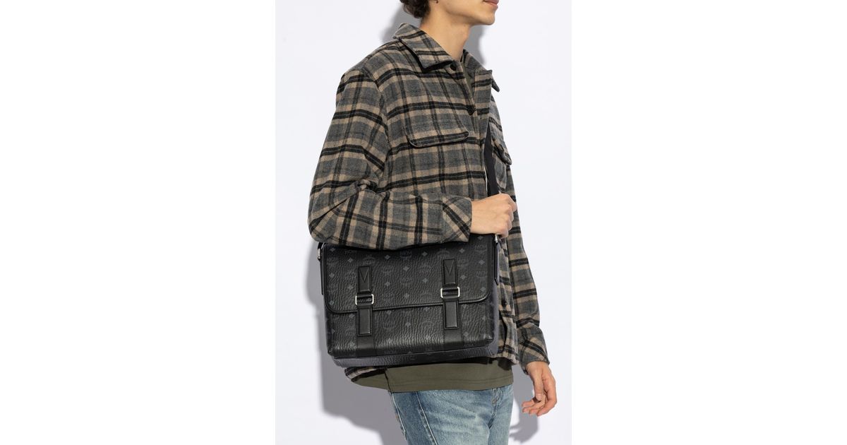 MCM Bag With Monogram in Black for Men | Lyst