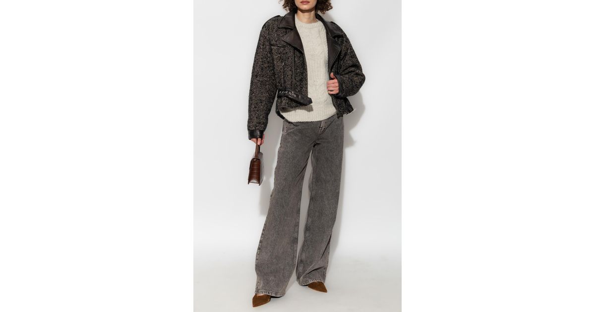 R13 Wool Jacket in Black | Lyst