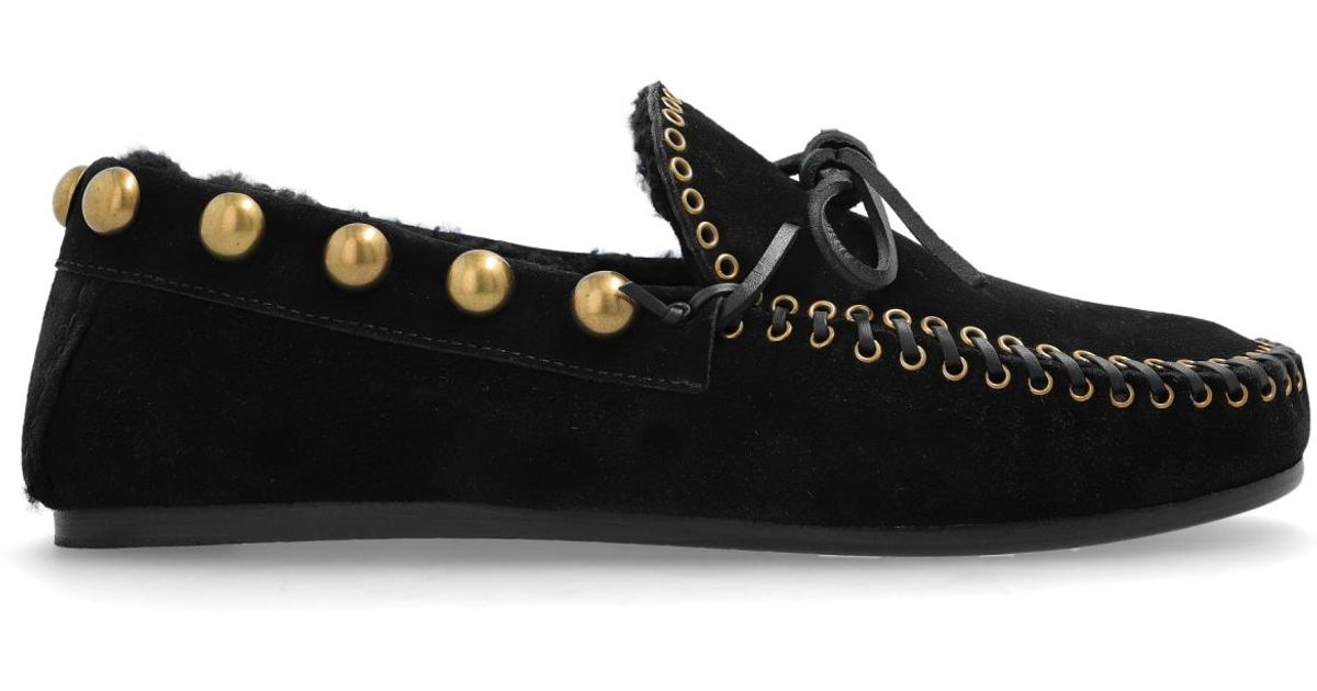Isabel Marant "Fitza" Loafers Shoes in Black | Lyst UK