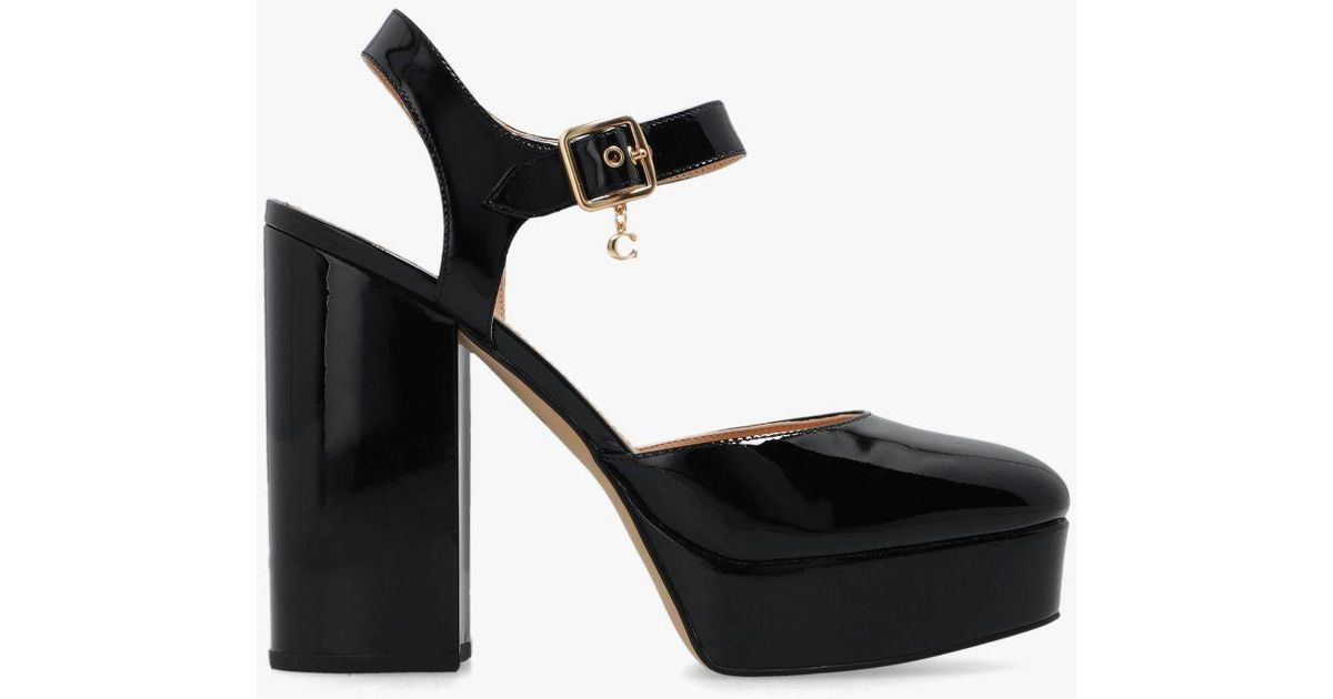 COACH 'isabella' Platform Pumps in Black | Lyst