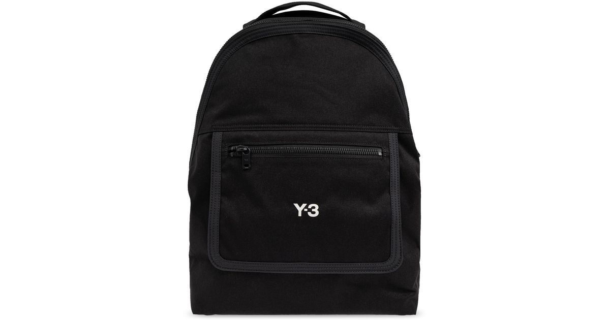 Y-3 Backpack With Printed Logo in Black | Lyst UK