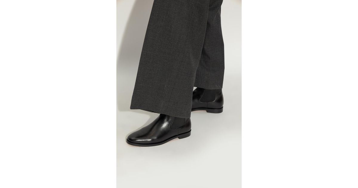 Kate Spade Calf Leather Knox Chelsea Boots in Black | Lyst