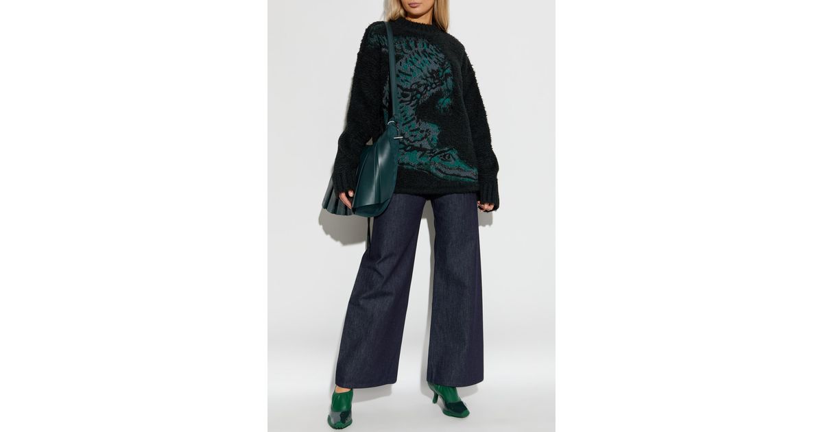 LACOSTE RUNWAY Wide-Leg Jeans in Blue | Lyst
