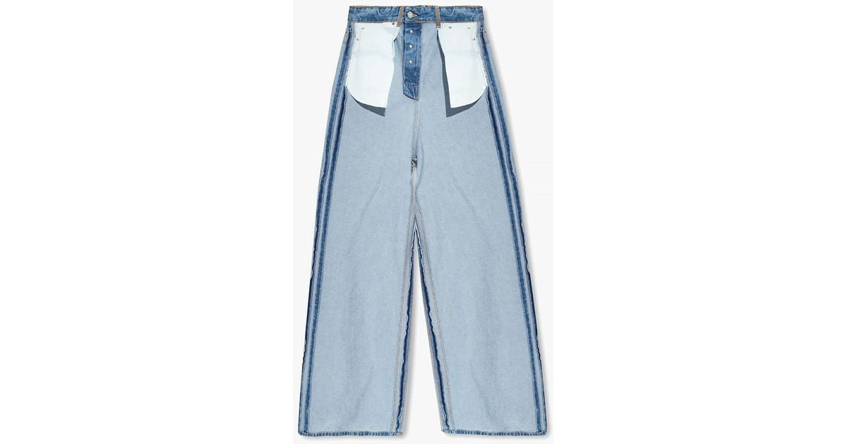 Vetements Jeans With Inside-out Effect in Blue | Lyst