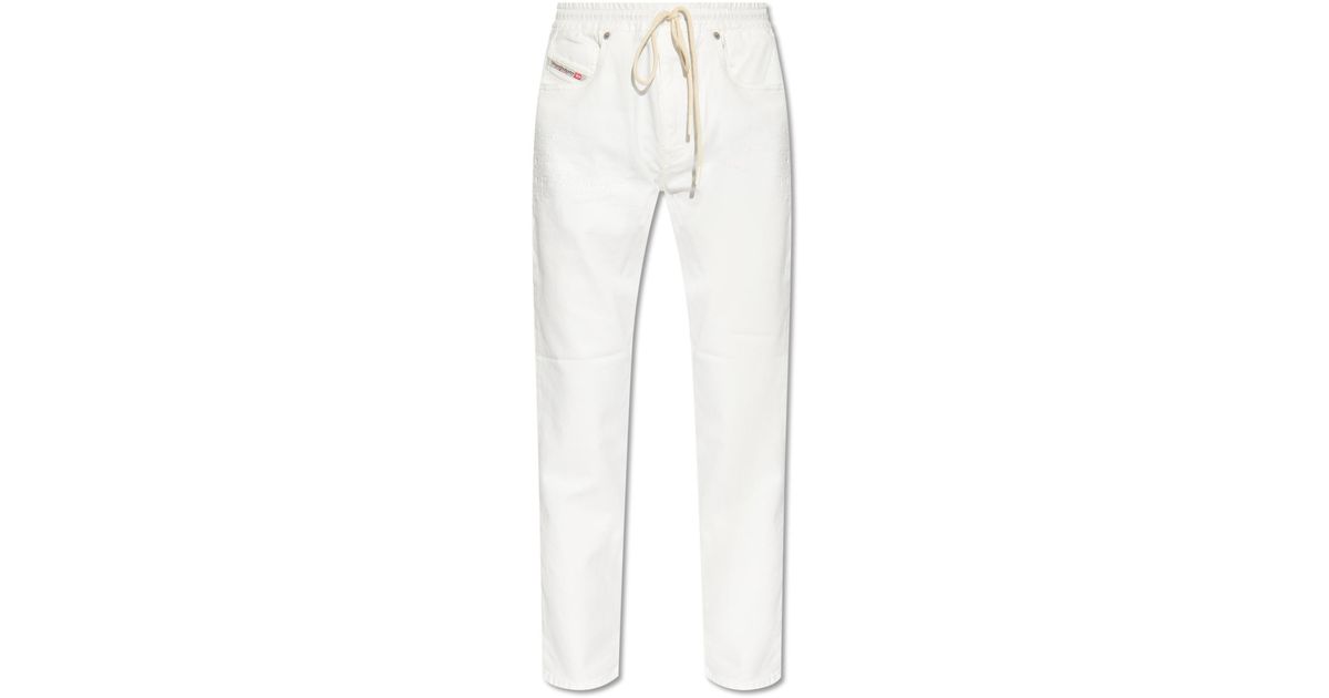 DIESEL Trouser in White | Lyst UK