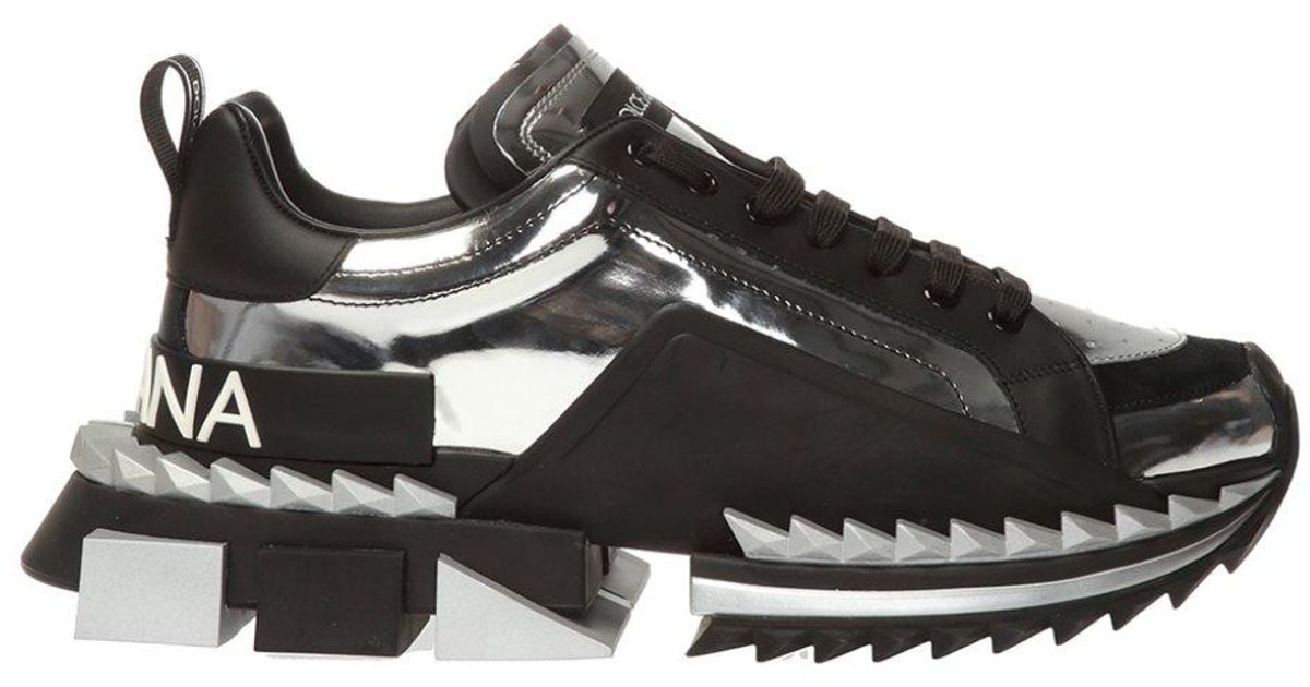 Dolce & Gabbana Two-tone Super King Sneakers in Metallic for Men | Lyst