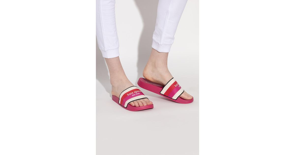 Kate Spade 'buttercup' Slides in Pink | Lyst