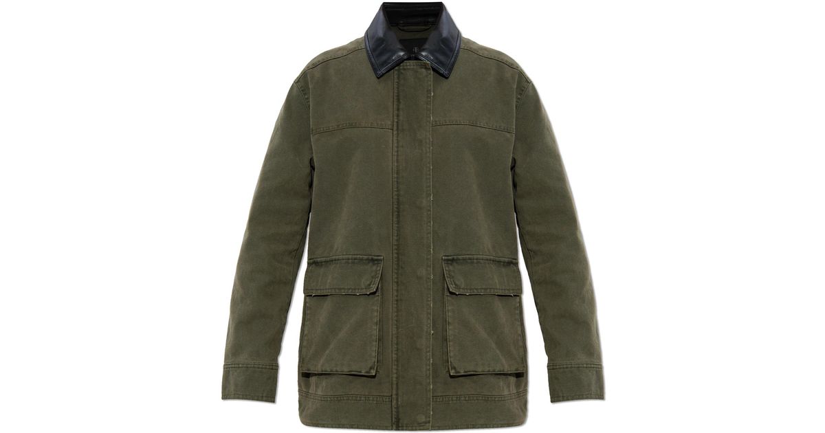 Anine Bing Jacket 'Sean' in Green | Lyst UK