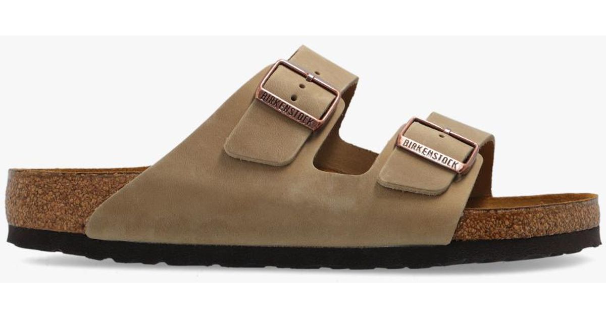 Birkenstock 'Arizona Bs' Slides in Natural for Men | Lyst UK