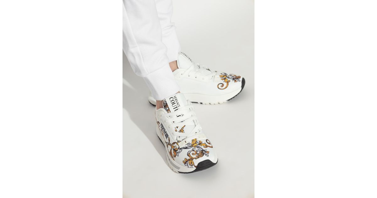 Versace Jeans Couture Sneakers With Barocco Pattern in White | Lyst