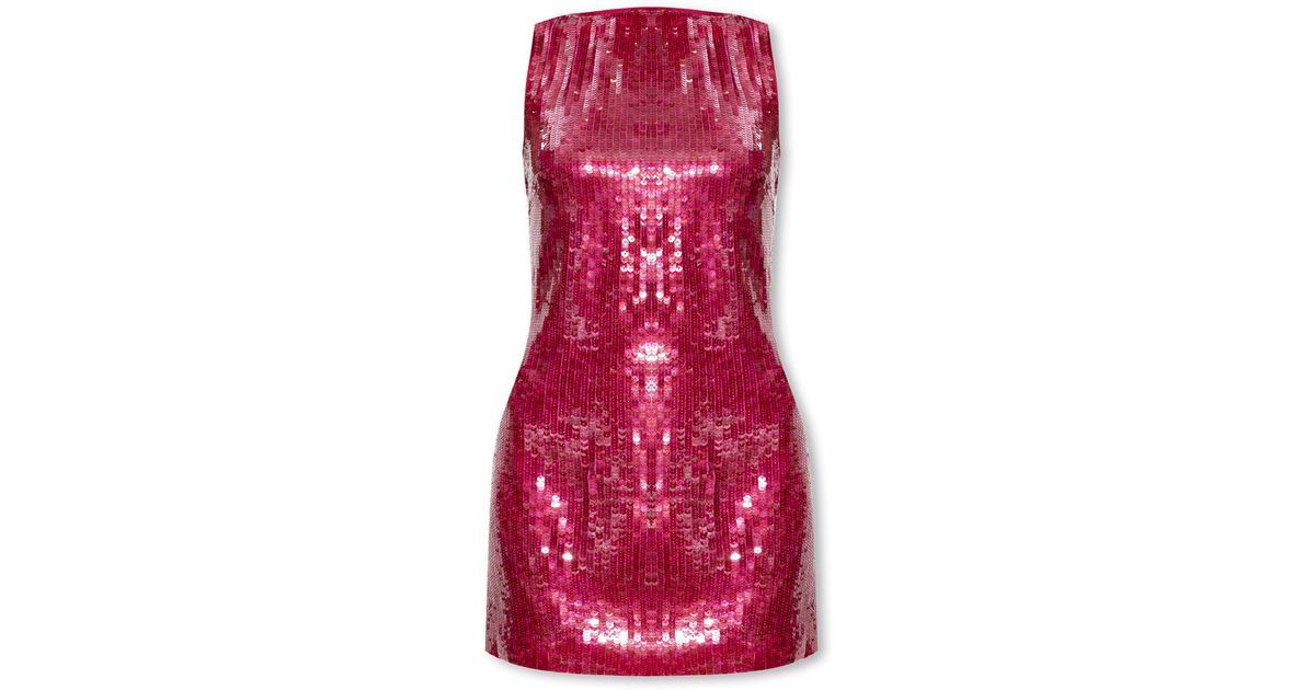 Cult Gaia 'carletta' Sequin Dress in Red | Lyst