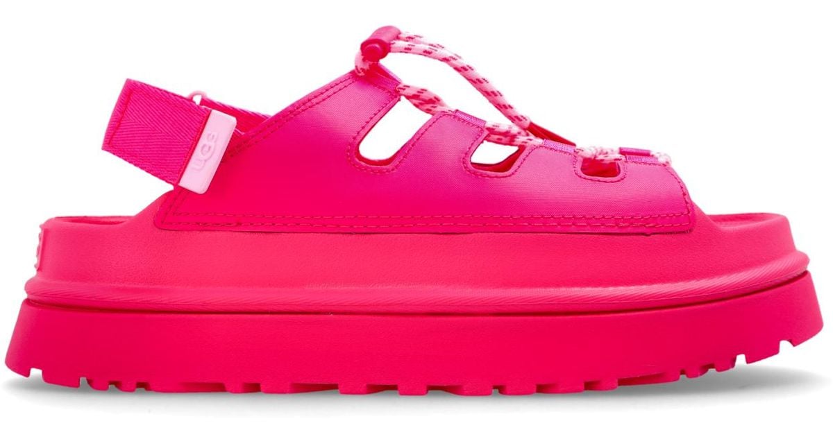 UGG Platform Sandals 'Goldenglow Toggle' in Pink | Lyst Canada
