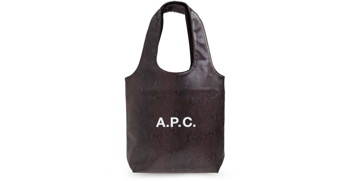 A.P.C. 'Ninon Small' Shopper Bag in Black | Lyst UK