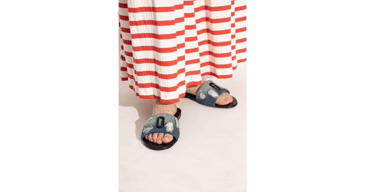 Marc Jacobs The Snapshot Slides in Red | Lyst