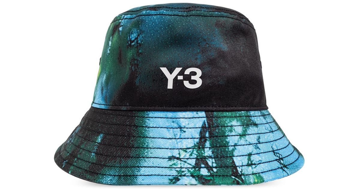 Y-3 Hat With Printed Logo in Blue | Lyst UK