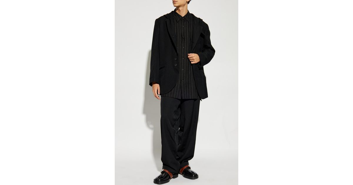 Yohji Yamamoto Blazer With Hood in Black for Men | Lyst