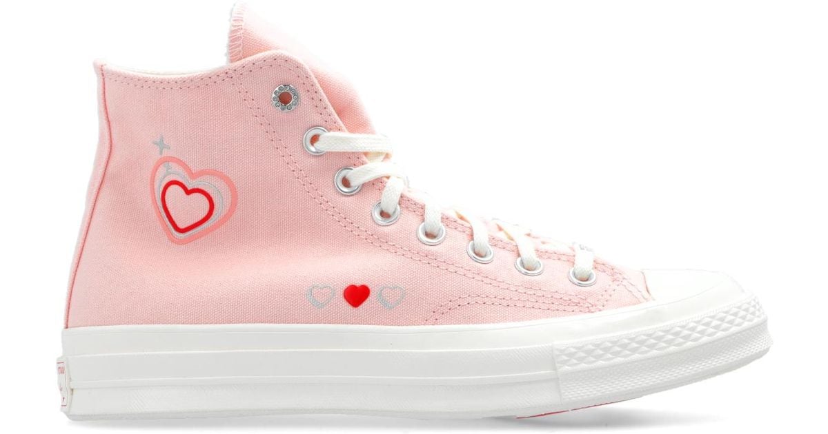 Converse 'chuck 70 Y2k Heart' High-top Sneakers, in Pink | Lyst