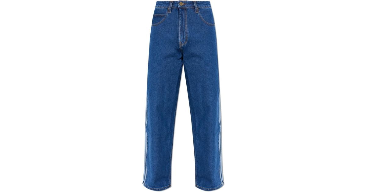 adidas Originals Wide-Leg Jeans in Blue | Lyst UK