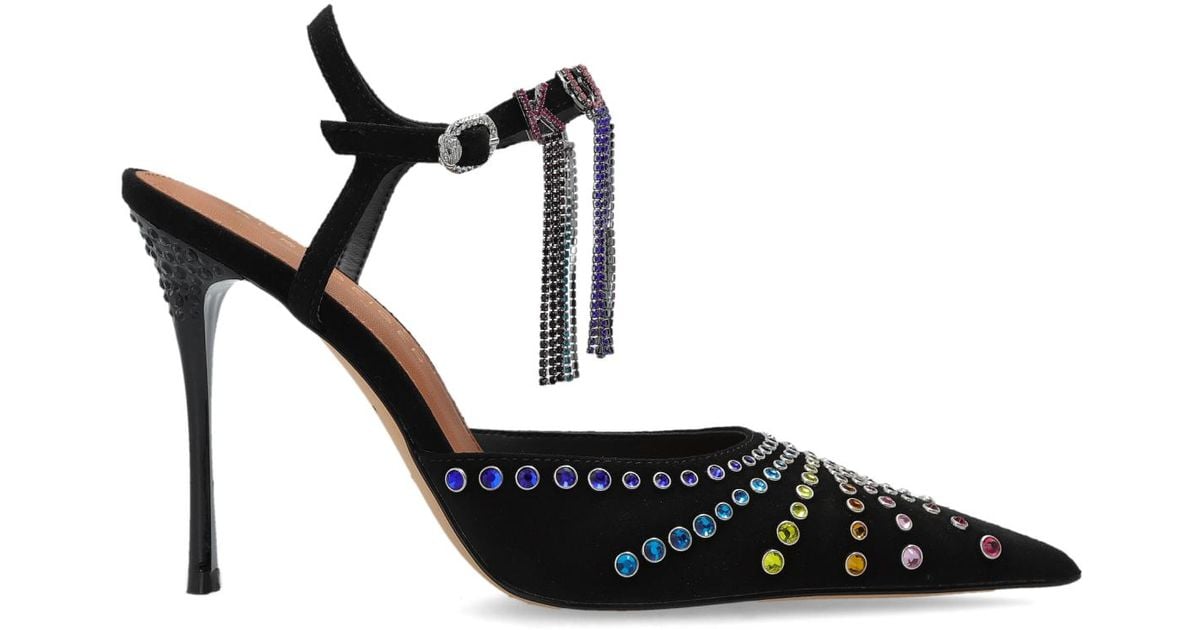 Kurt Geiger Heeled Shoes "Kurt Crystal Point" in Black | Lyst UK