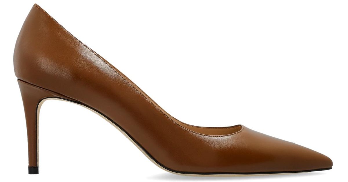 Stuart Weitzman "Stuart Power" Stilettos in Brown | Lyst UK