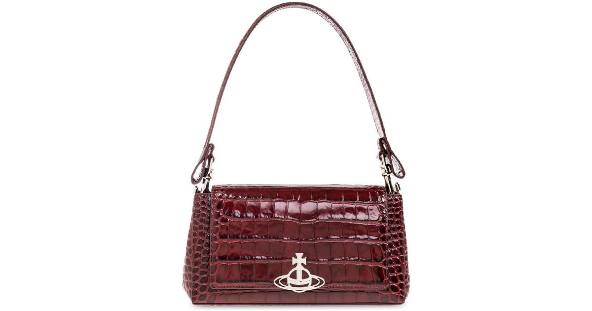 Vivienne Westwood 'hazel Medium' Leather Shoulder Bag in Red | Lyst