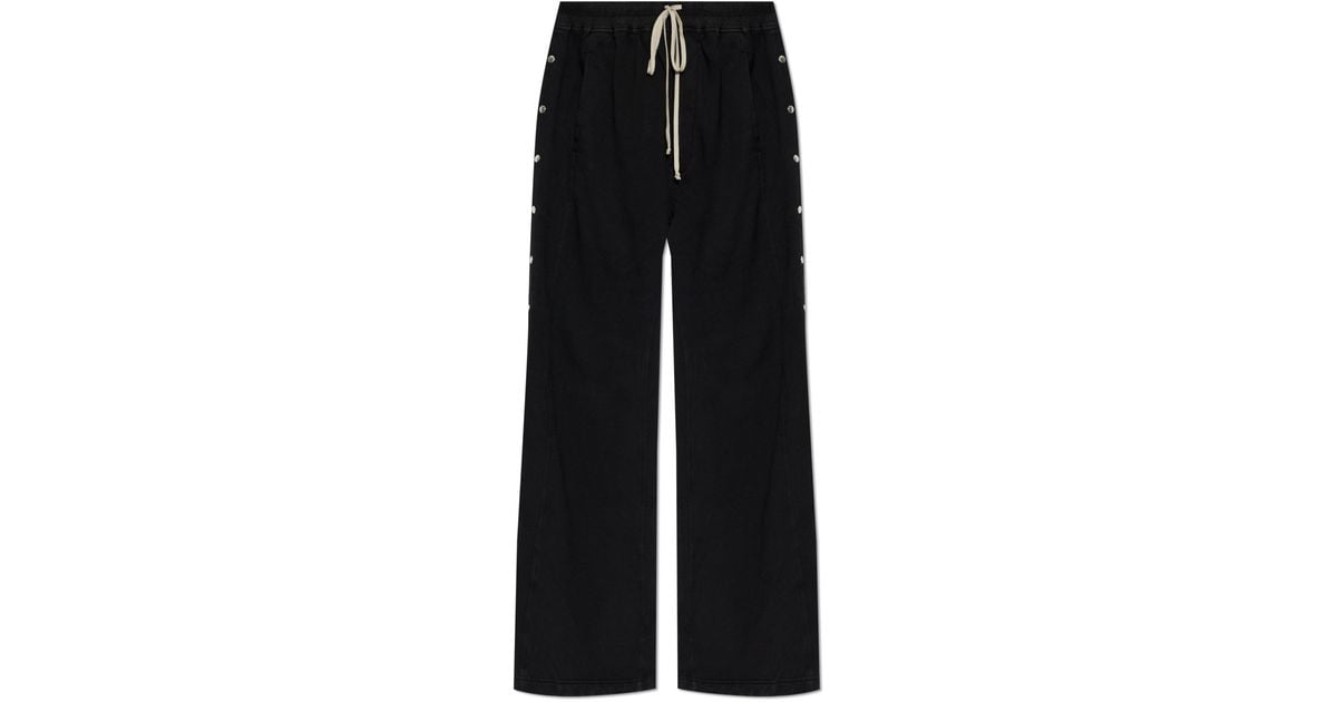 Rick Owens Wide-Leg Sweatpants in Black for Men | Lyst UK