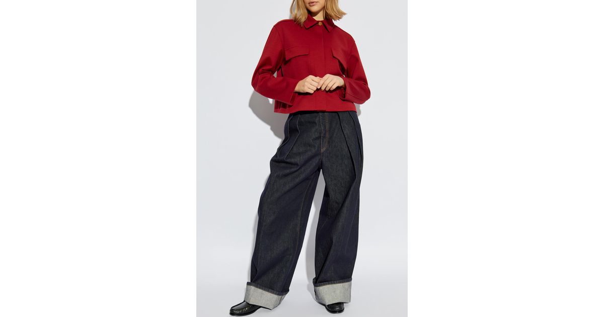 Max Mara Jacket Talamo in Red | Lyst