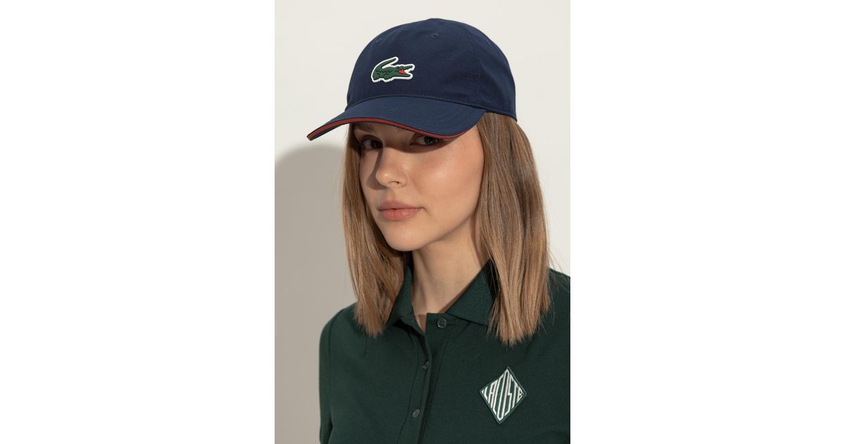 Lacoste Cap in Blue | Lyst