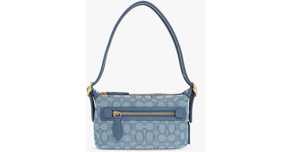 COACH Signature Jacquard Demi Bag in Blue | Lyst UK