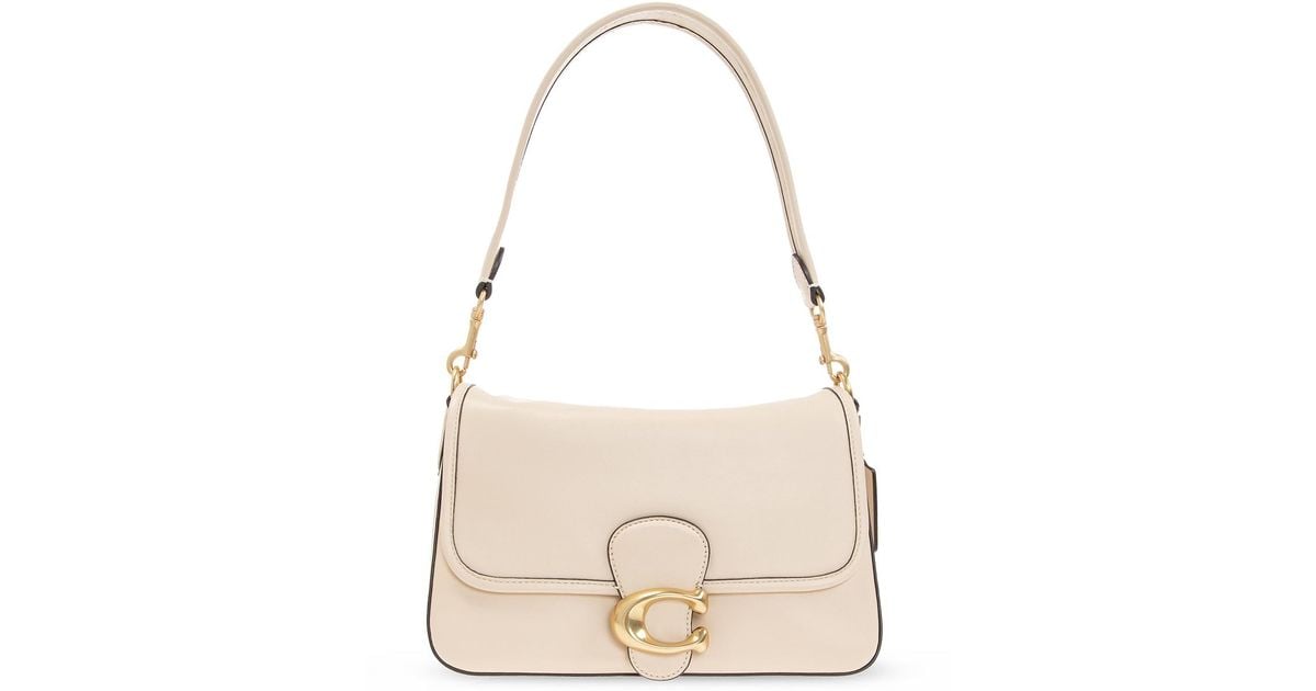 COACH 'soft Tabby' Shoulder Bag in Natural | Lyst Canada
