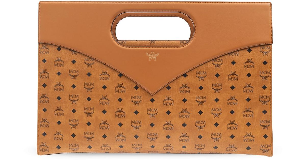 MCM 'diamond' Shopper Bag in Brown | Lyst
