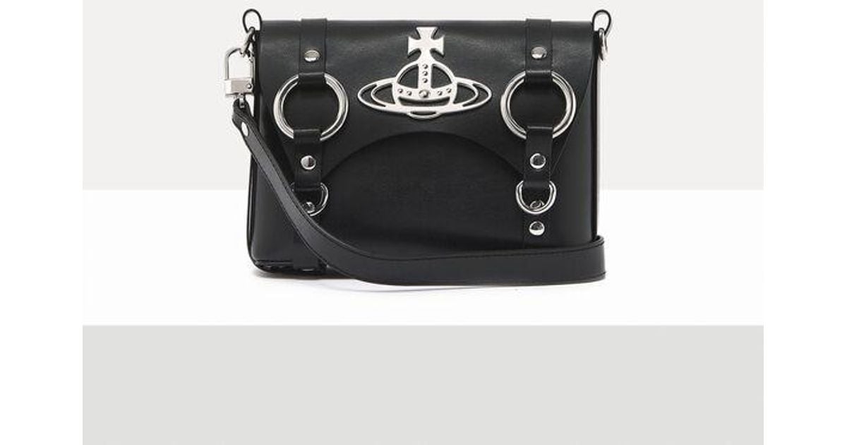 Vivienne Westwood Kim Crossbody Smooth Leather in Black | Lyst UK