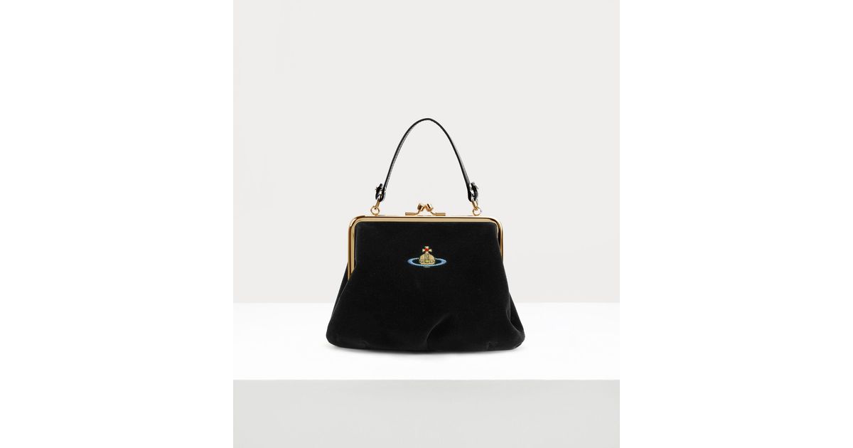 Vivienne Westwood Granny Frame Purse Velvet in Black | Lyst UK