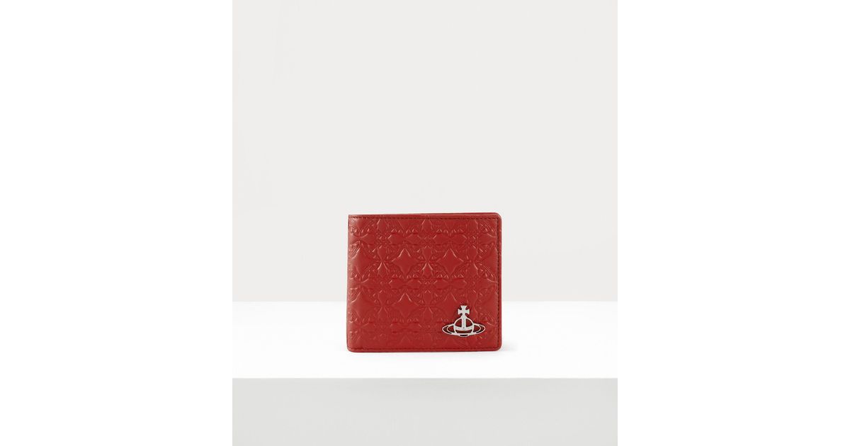Vivienne Westwood Embossed Man Wallet With Coin Pocket Nappa Leather ...