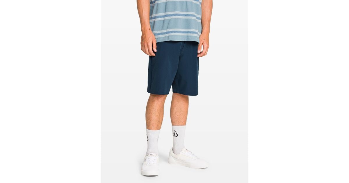 Volcom Harbor Hybrid Shorts in Blue for Men | Lyst