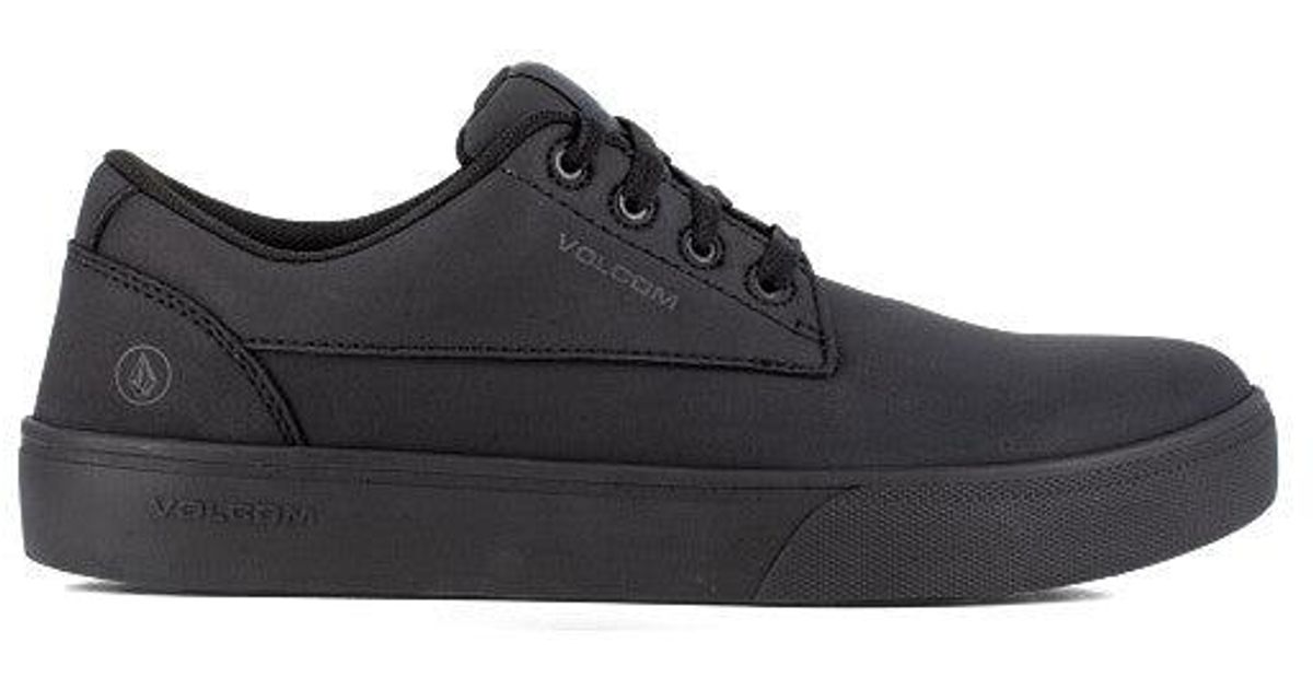 Volcom True Soft Toe Water And Slip Resistant Work Sneakers in Black | Lyst