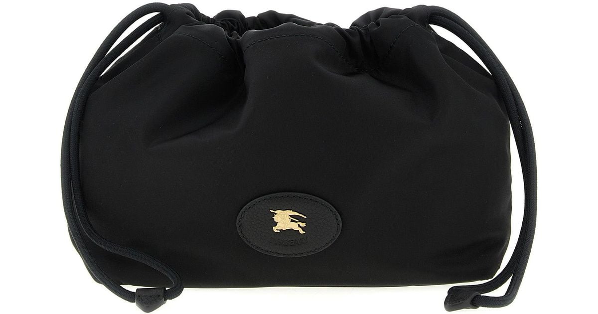 Burberry 'Knight Stamp' Pouch in Black | Lyst UK