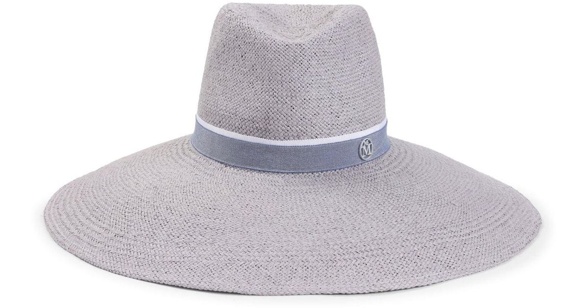 Maison Michel Hats in Grey | Lyst UK