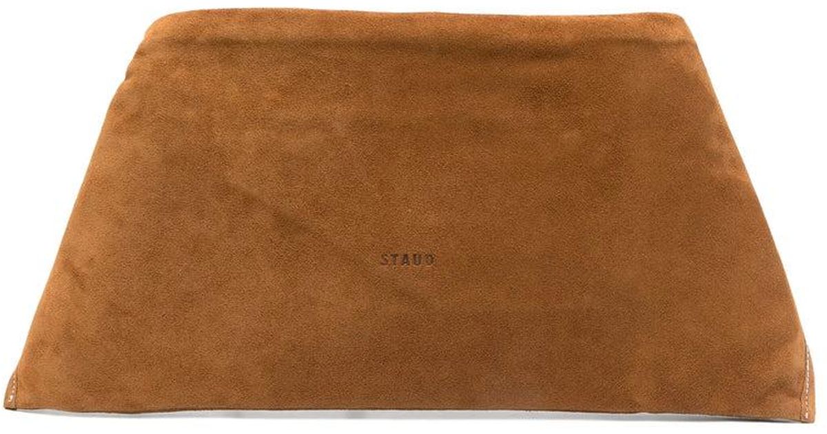 STAUD Clutch Bags in Brown | Lyst