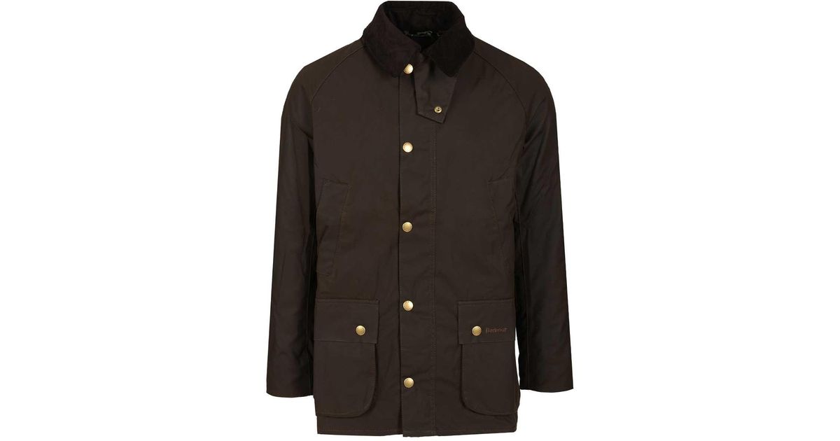 Barbour Ashby Wax Jacket Jackets in Black for Men | Lyst