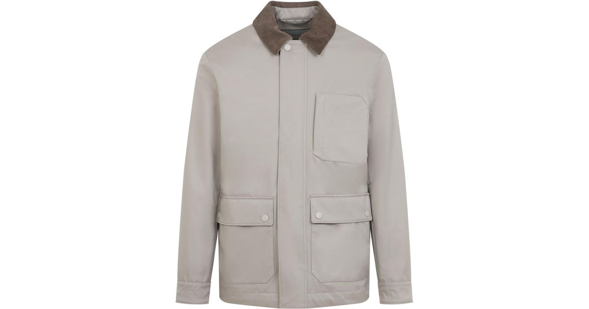 Canali Outerwear Jacket in Grey for Men | Lyst Canada