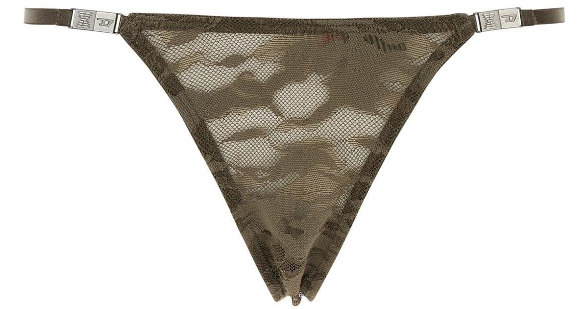 DIESEL Mud Lace X Savage X Fenty Camo-Lace-String-Thong Thong in ...