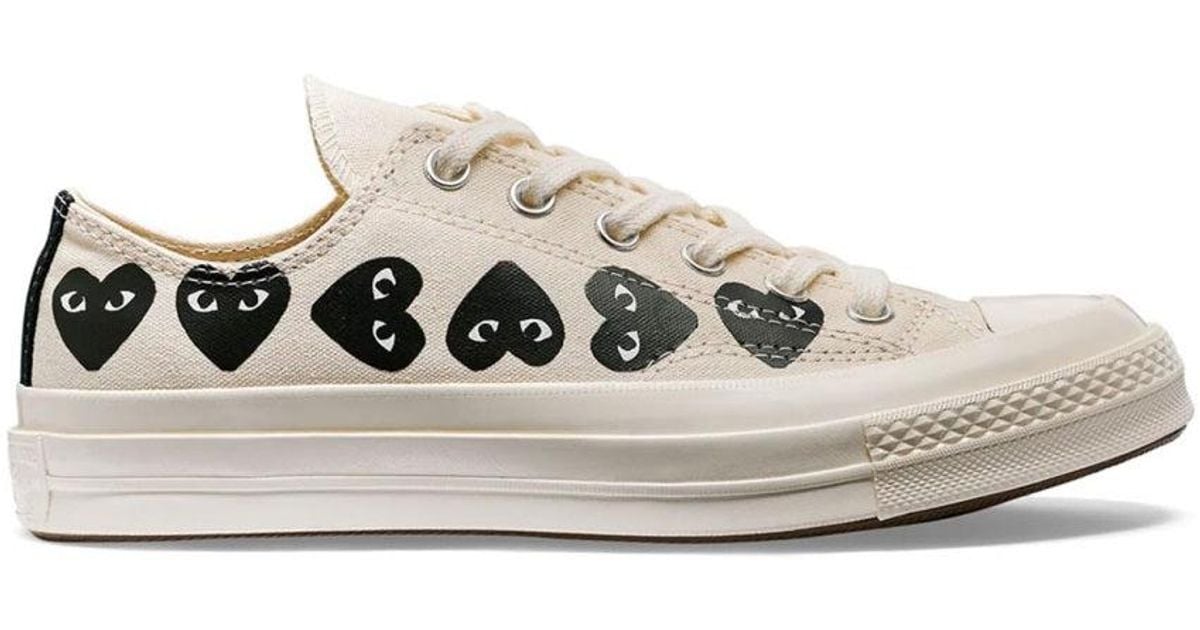comme des garcon play x converse "chuck 70 Multi Hearts" Sneaker in ...