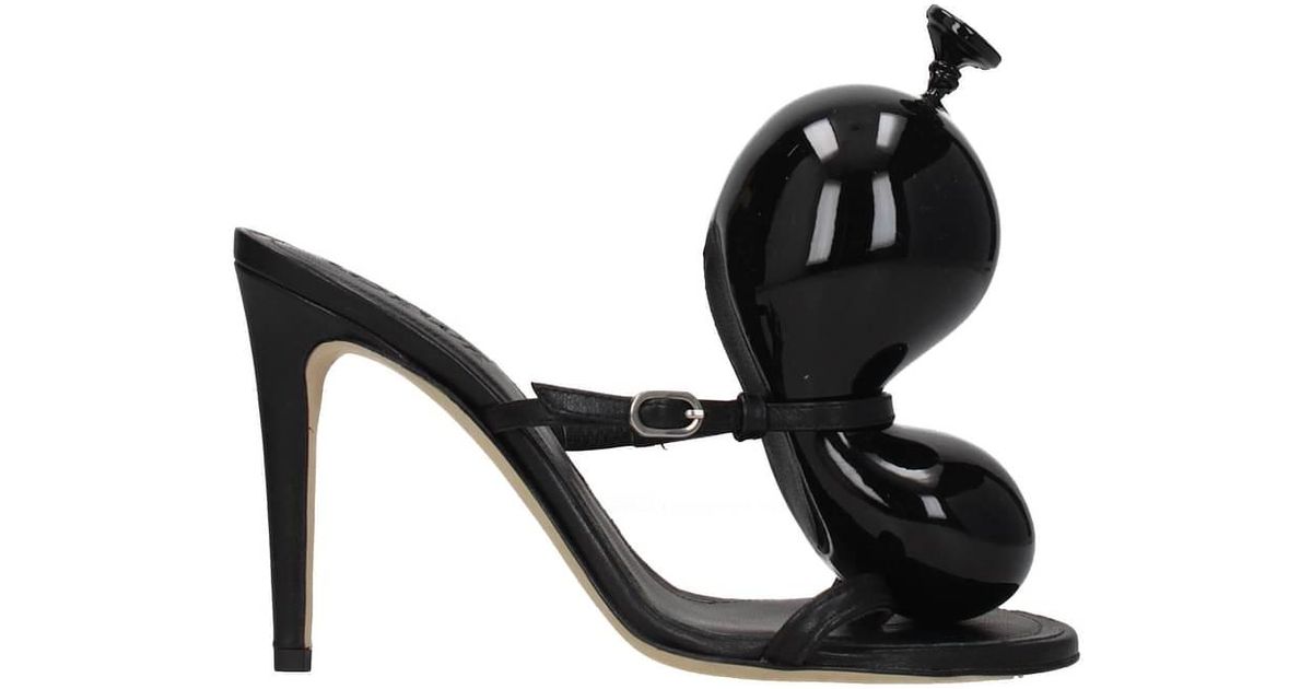 Loewe Sandals Balloon Leather in White | Lyst