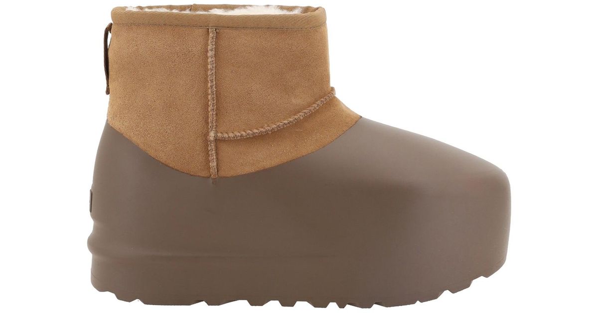 UGG Classic Mini Pumped Molded in Brown | Lyst