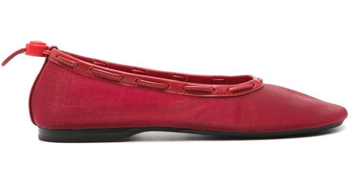 Alohas Leather Ballet Flats in Red | Lyst