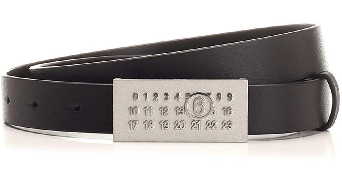MM6 by Maison Martin Margiela Numeric Belts in White | Lyst UK