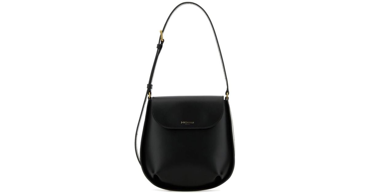 J&m Davidson Leather Small Dash Shoulder Bag in Black | Lyst