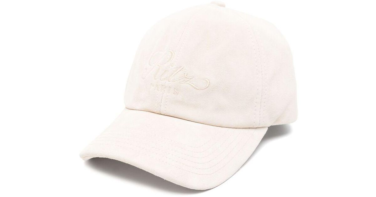 FRAME x Ritz Paris Leather Hats in White for Men | Lyst