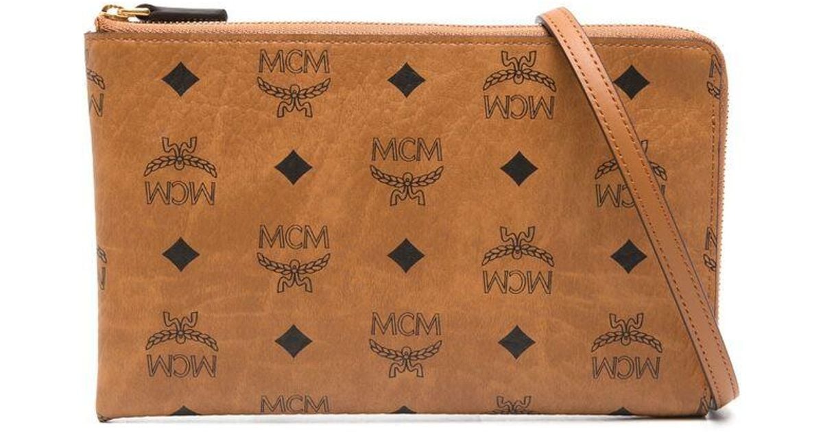 MCM Polyester Shoulder Bags in Brown for Men | Lyst